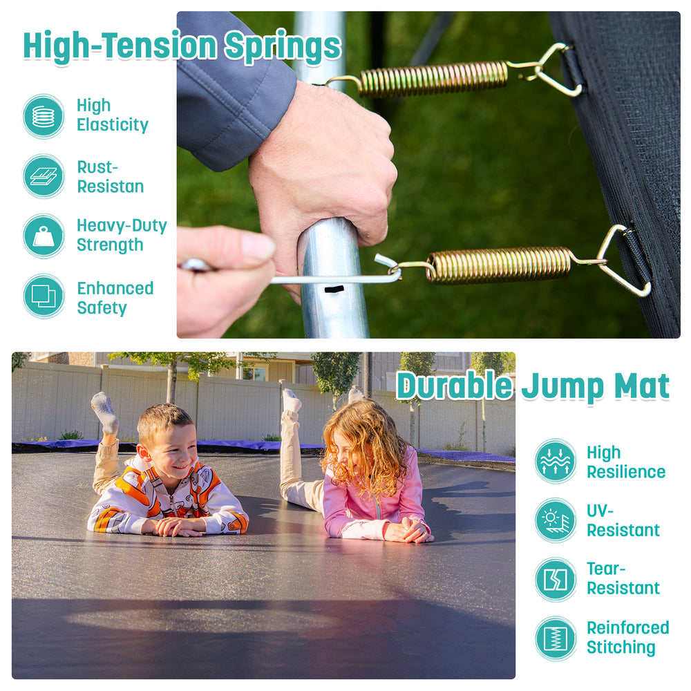 Skywalker Trampolines | Blue 15 Ft Square Trampoline