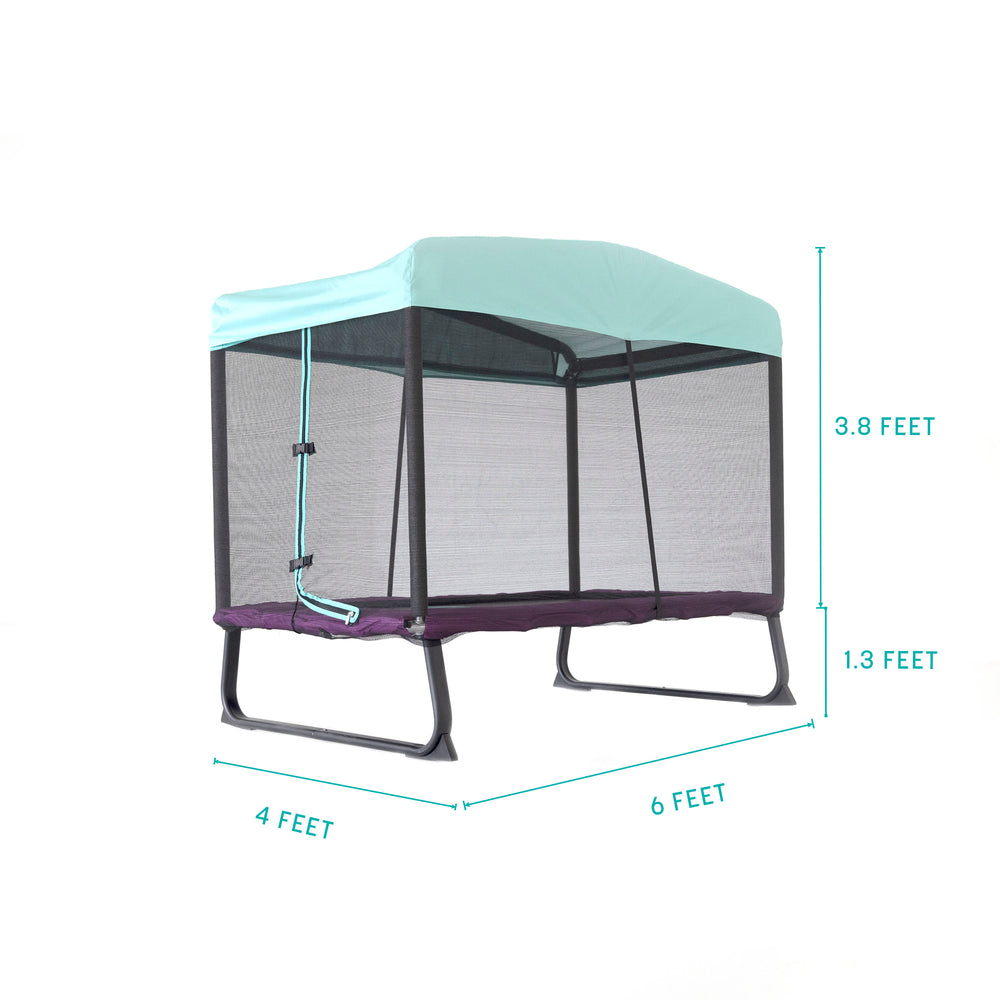 Skywalker Trampolines 6 x 4 Ft. Rectangle Eeyore Mini Trampoline for K